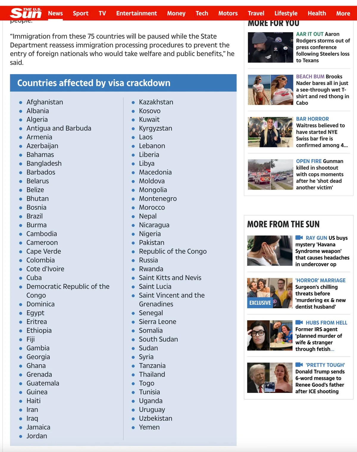 АНУ-ын цагаачлалын виз олголтоо түр зогсоосон 75 орны жагсаалтад Монгол багтжээ | Mono.mn